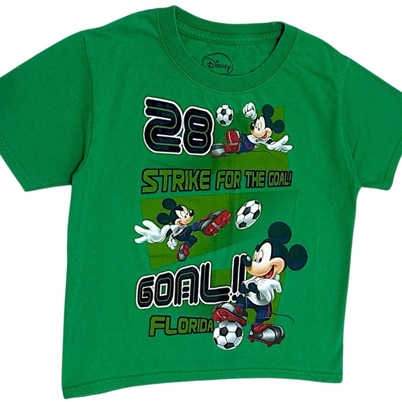 Disney | Shirts & Tops | Disney Mickey Mouse Soccer Graphic Tshirt ...